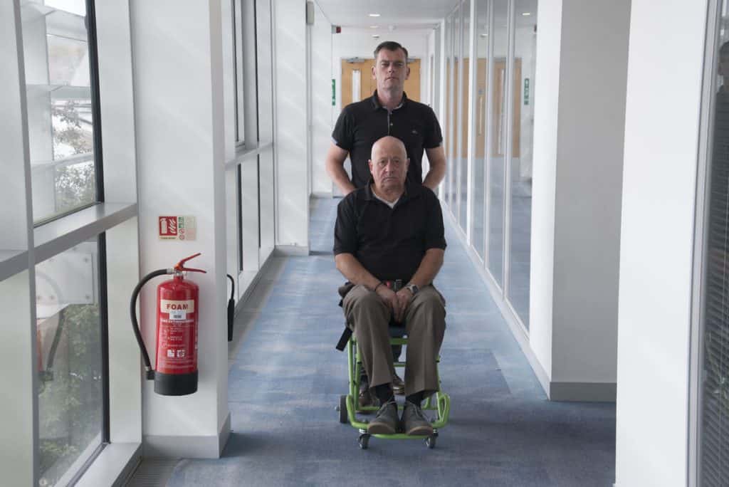 Transit wheelchairs by Evacusafe, lightweight attendant chairs.